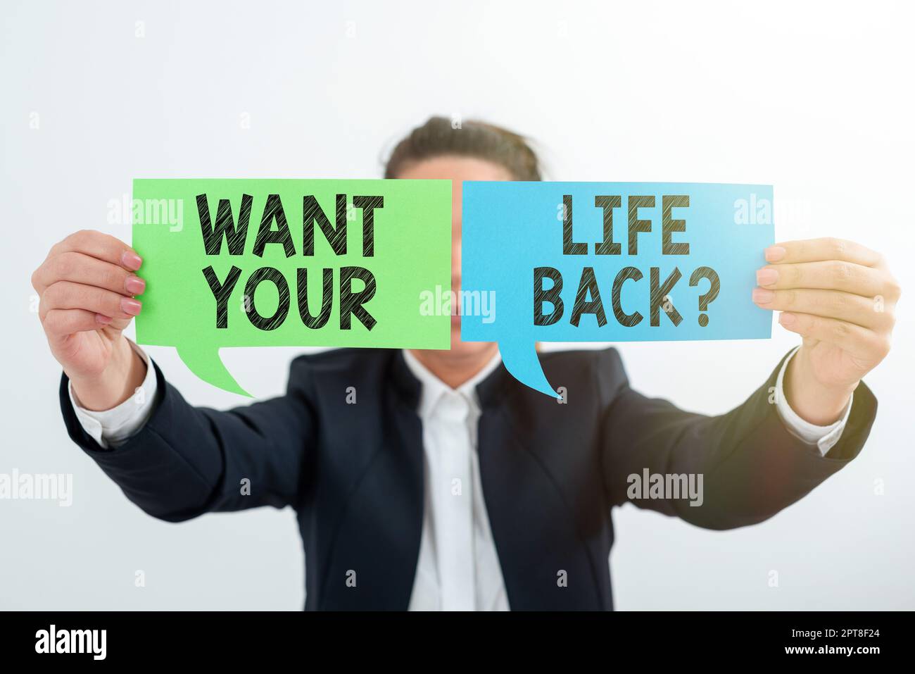 Inspiration showing sign Want Your Life Back Question, Business ...