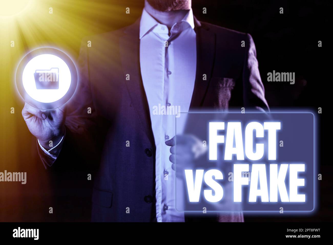 Conceptual display Fact Vs Fake, Concept meaning Rivalry or products or ...