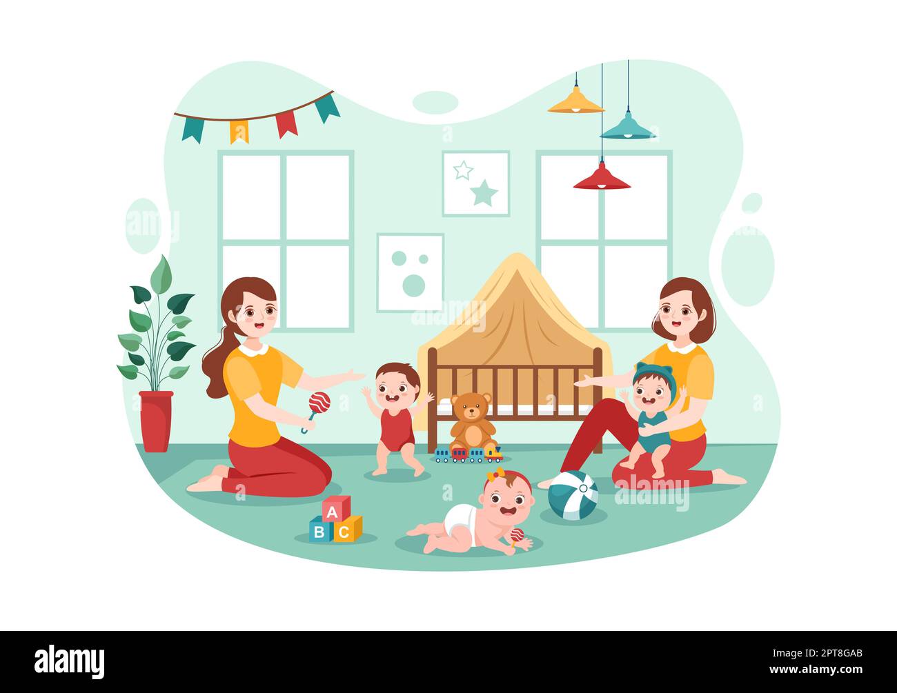 Babysitter or Nanny Services to Care for Provide for Baby Needs and ...