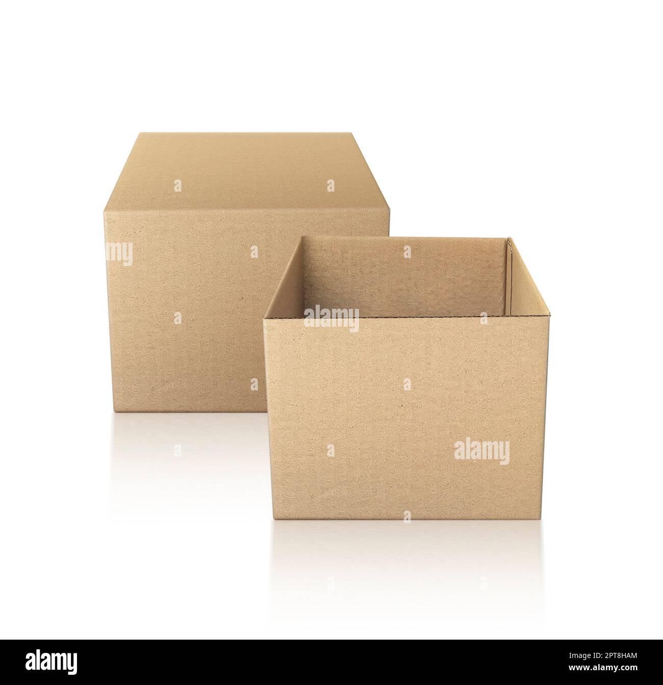 carton box isolated on white background Stock Photo - Alamy