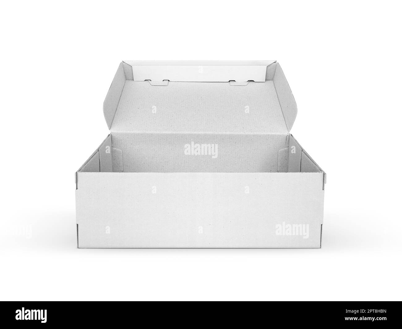 blank packaging boxes - open mockup, isolated on white background Stock ...