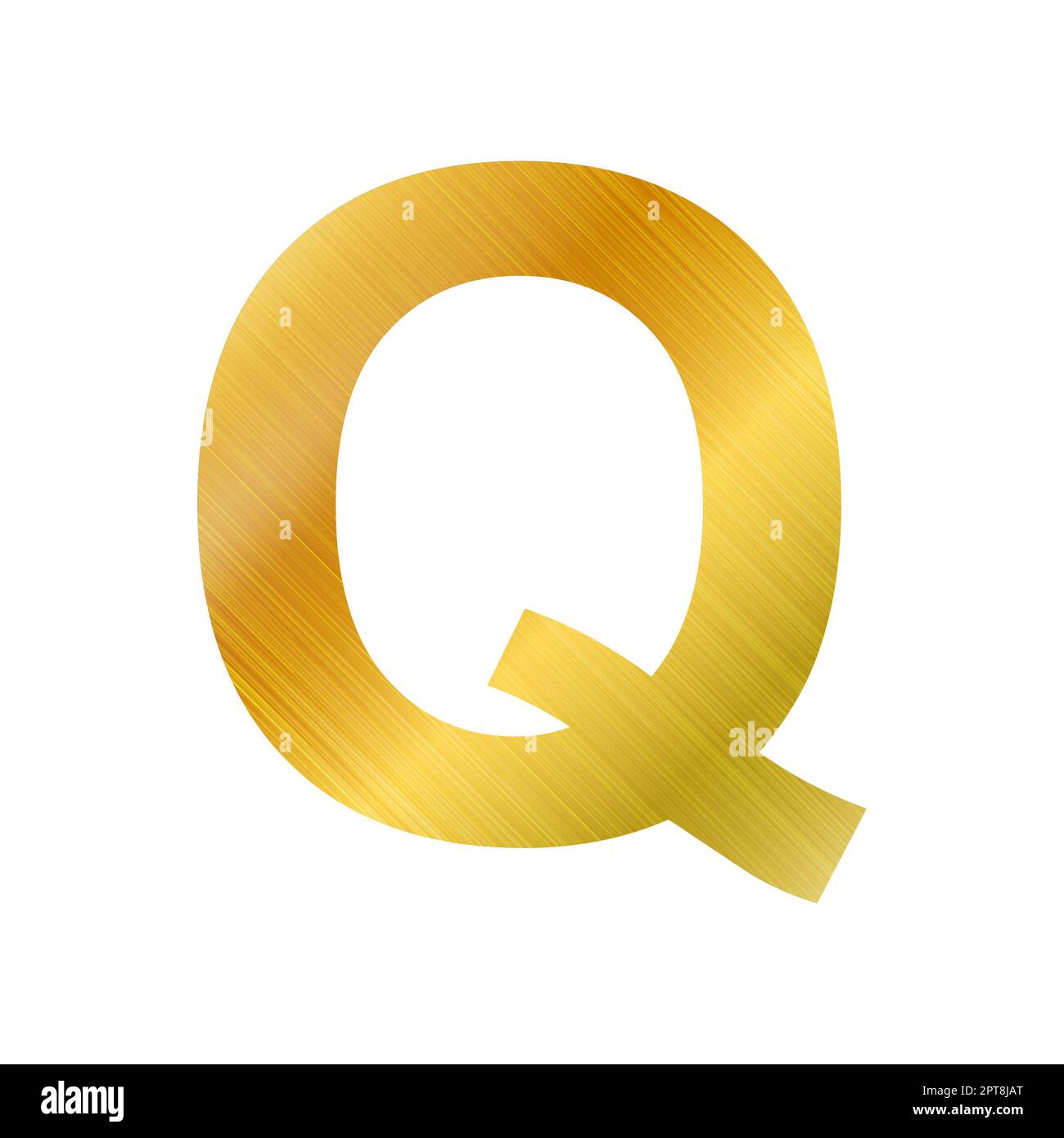 English alphabet, gold texture letter Q on white background - Vector ...