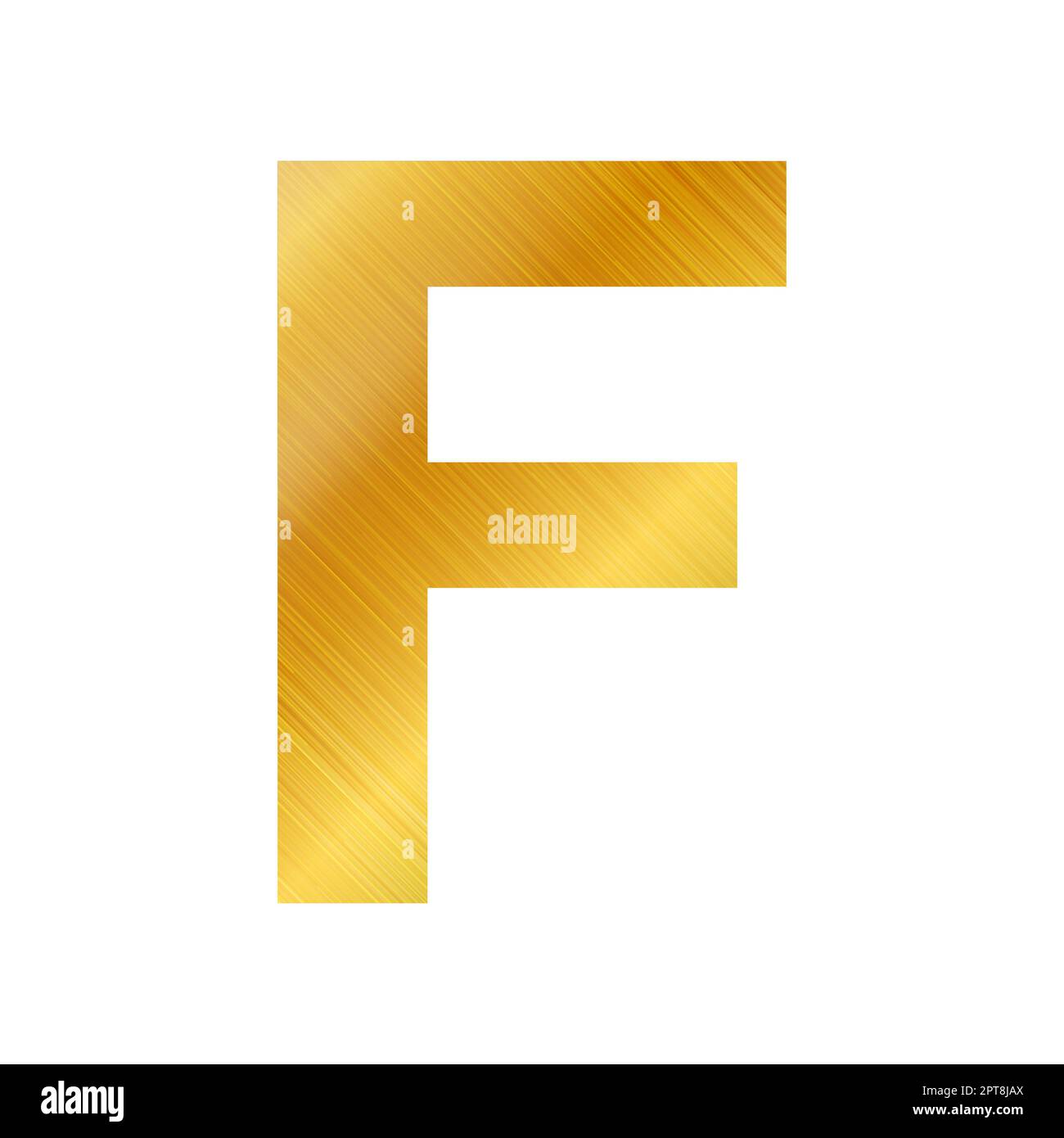 English alphabet, gold texture letter F on white background - Vector ...