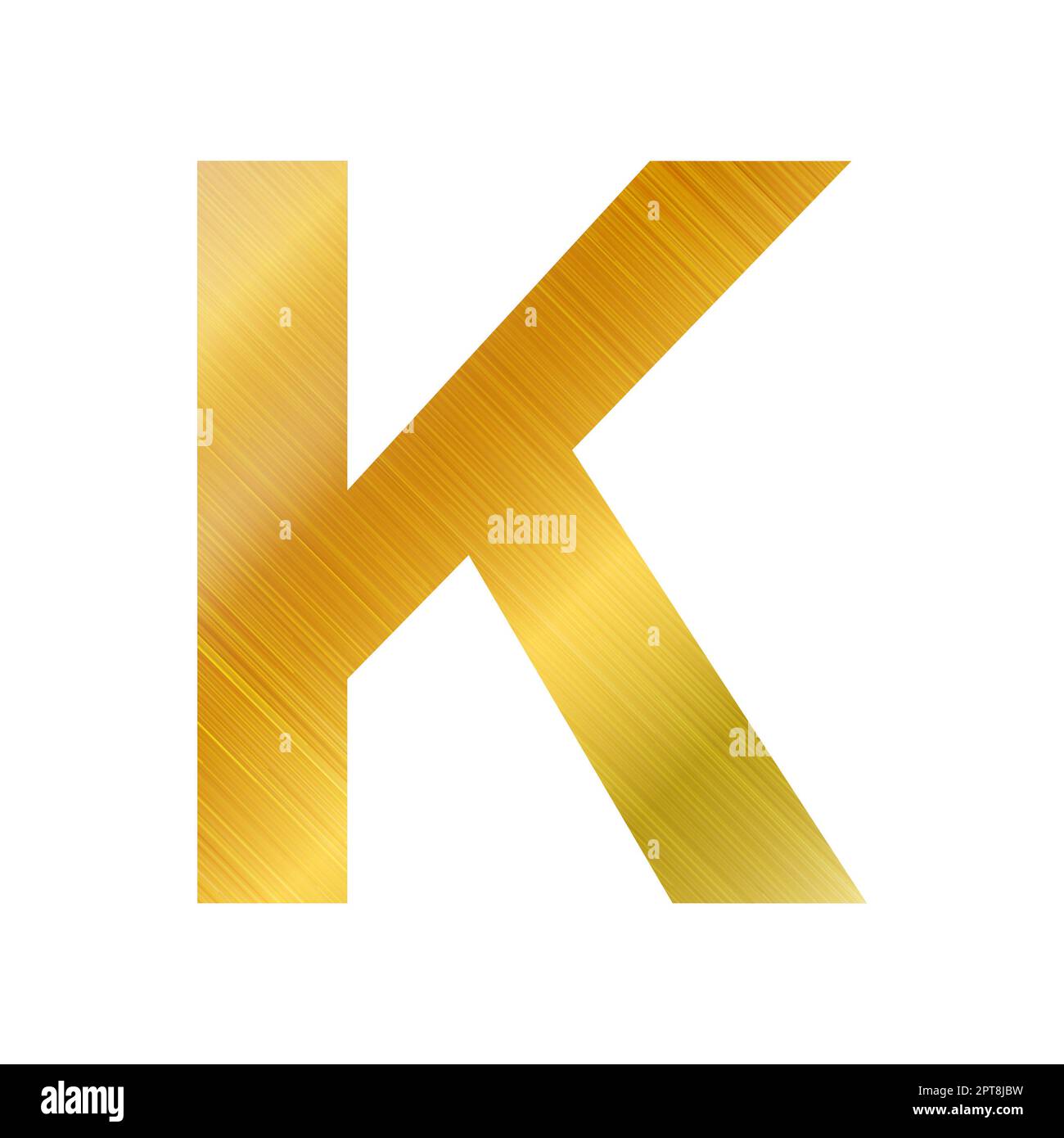 English alphabet, gold texture letter K on white background - Vector ...