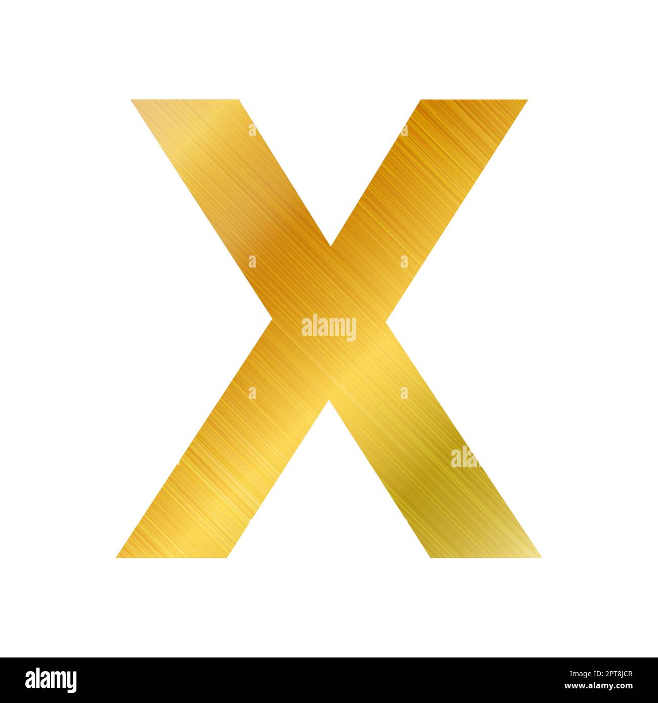 English alphabet, gold texture letter X on white background - Vector ...