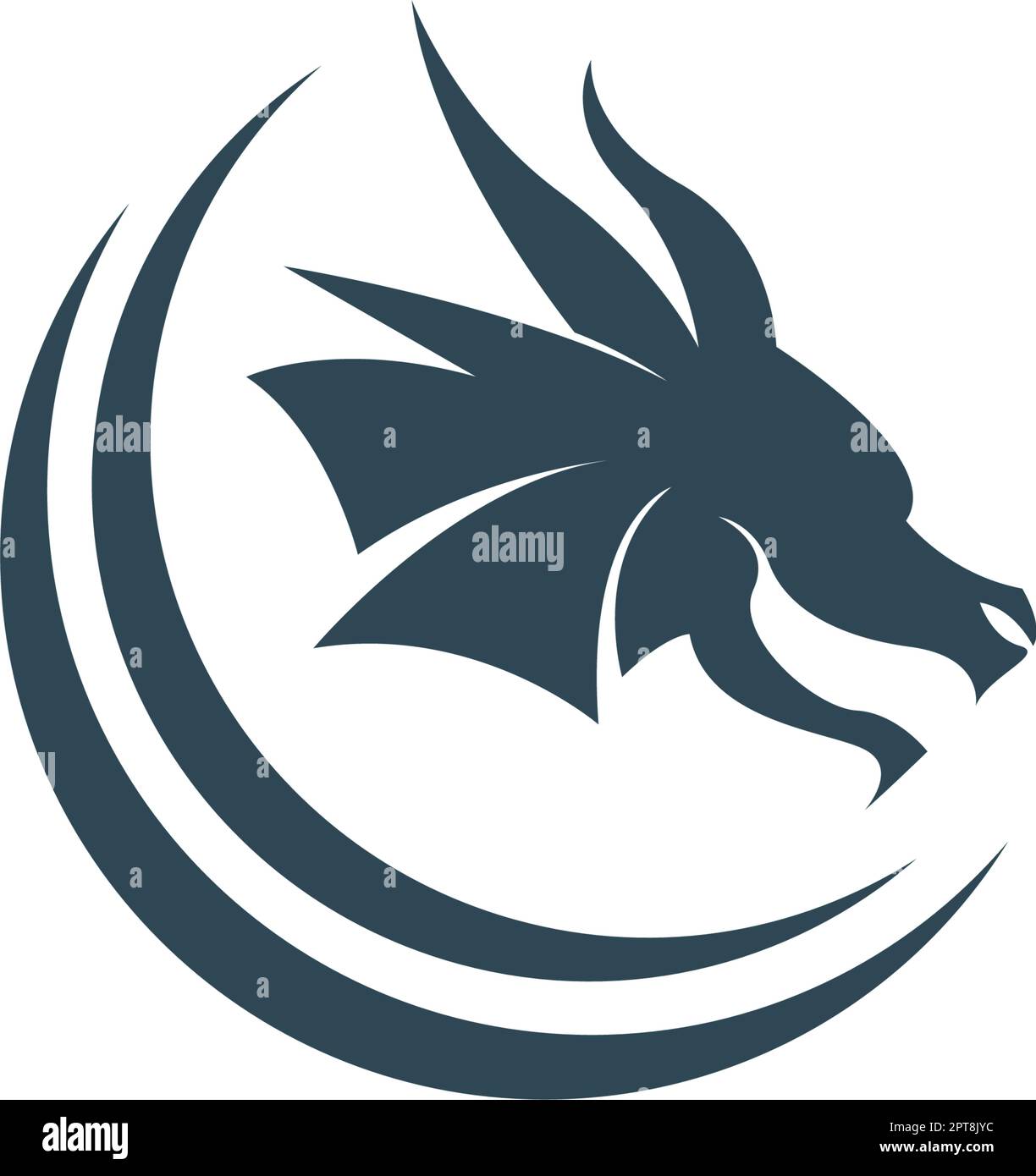 Dragon logo icon design illustration Stock Vector Image & Art - Alamy
