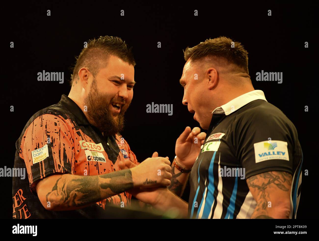 First Direct Arena, Leeds, UK. 27th Apr, 2023. 2023 PDC Cazoo Premier ...