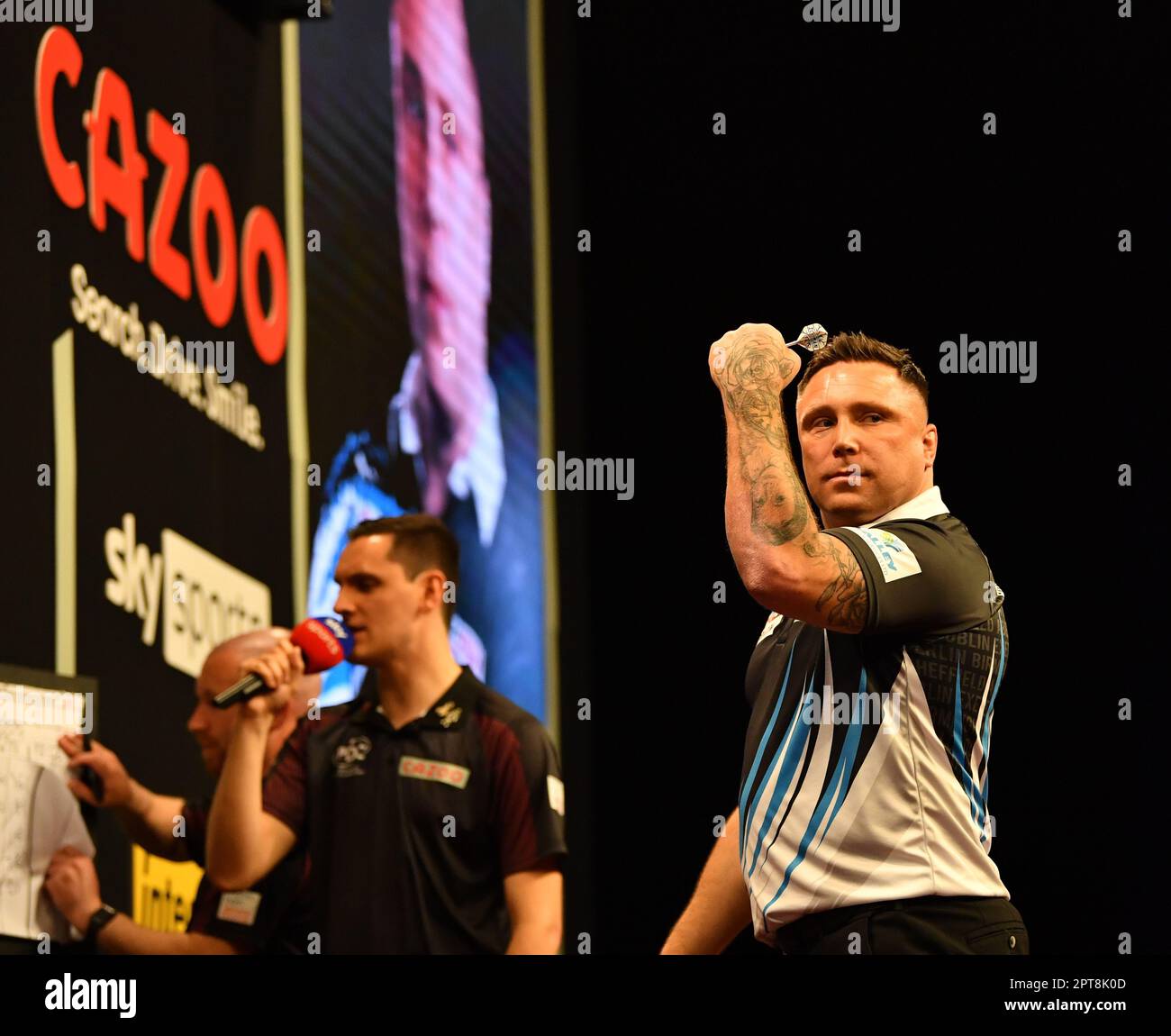First Direct Arena, Leeds, UK. 27th Apr, 2023. 2023 PDC Cazoo Premier ...