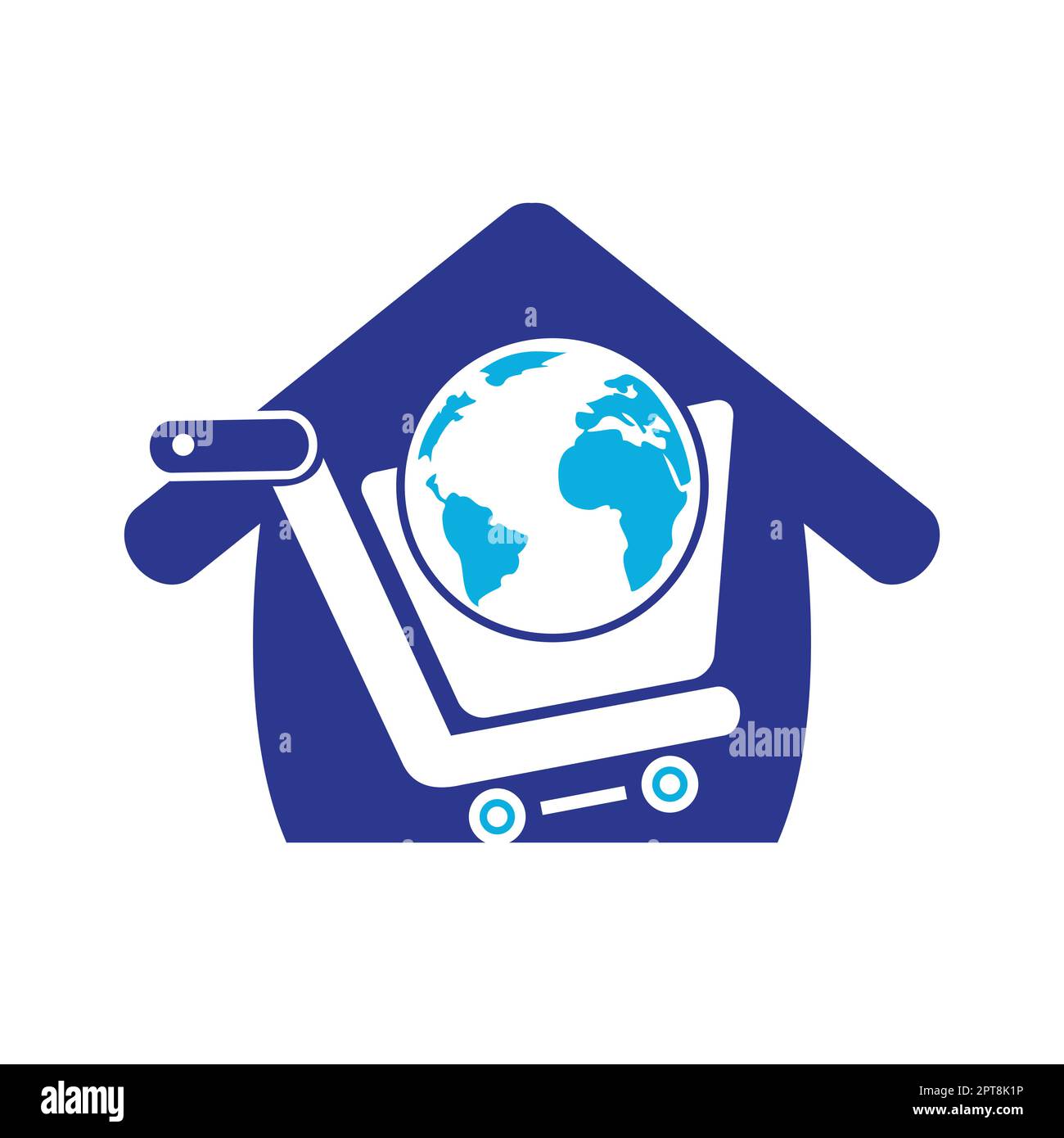 Globe shopping cart vector logo design. Online Shop logo designs ...
