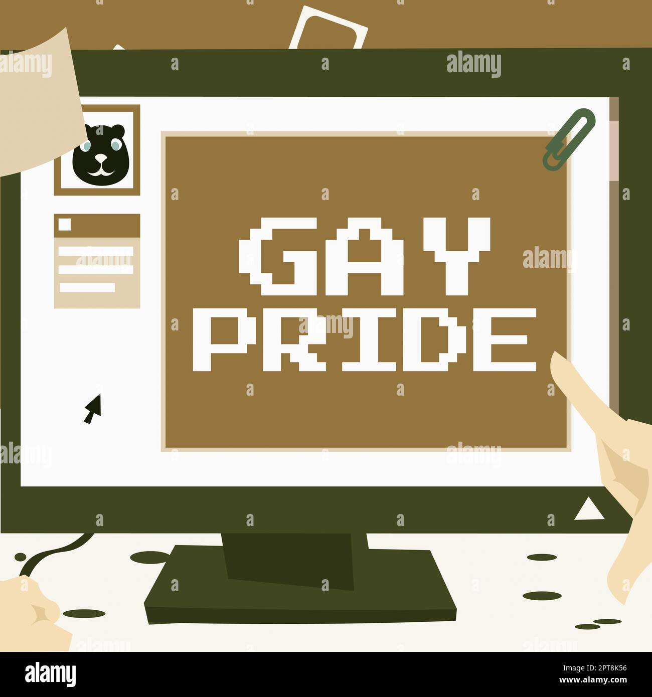 Hand writing sign Gay Pride, Business showcase Dignity of an idividual ...