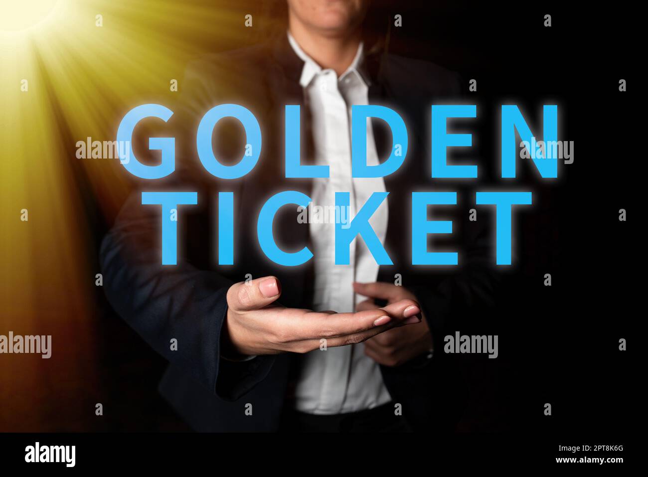 Inspiration showing sign Golden Ticket, Business concept Rain Check ...