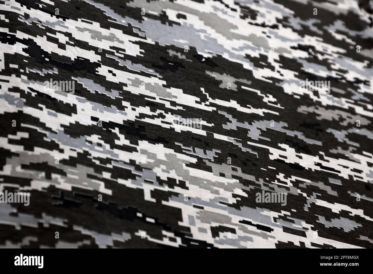 Fabric with texture of Ukrainian military pixeled camouflage. Cloth ...