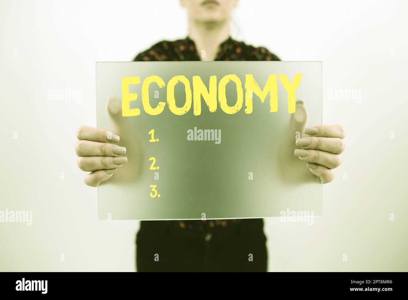 Inspiration showing sign Economy, Business idea the system of how money ...