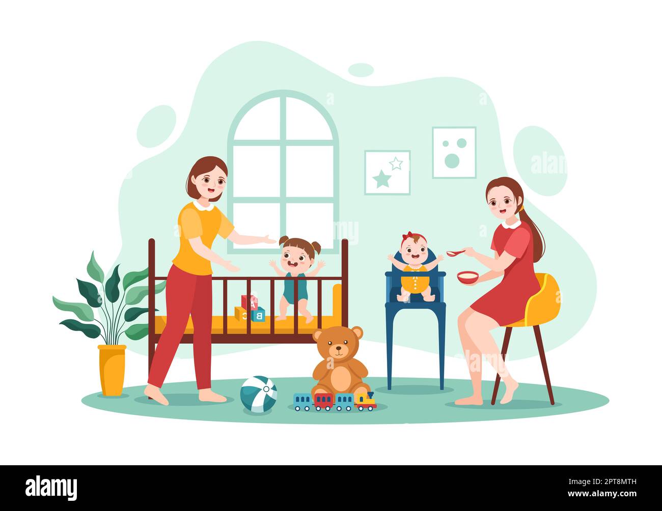 Babysitter or Nanny Services to Care for Provide for Baby Needs and ...