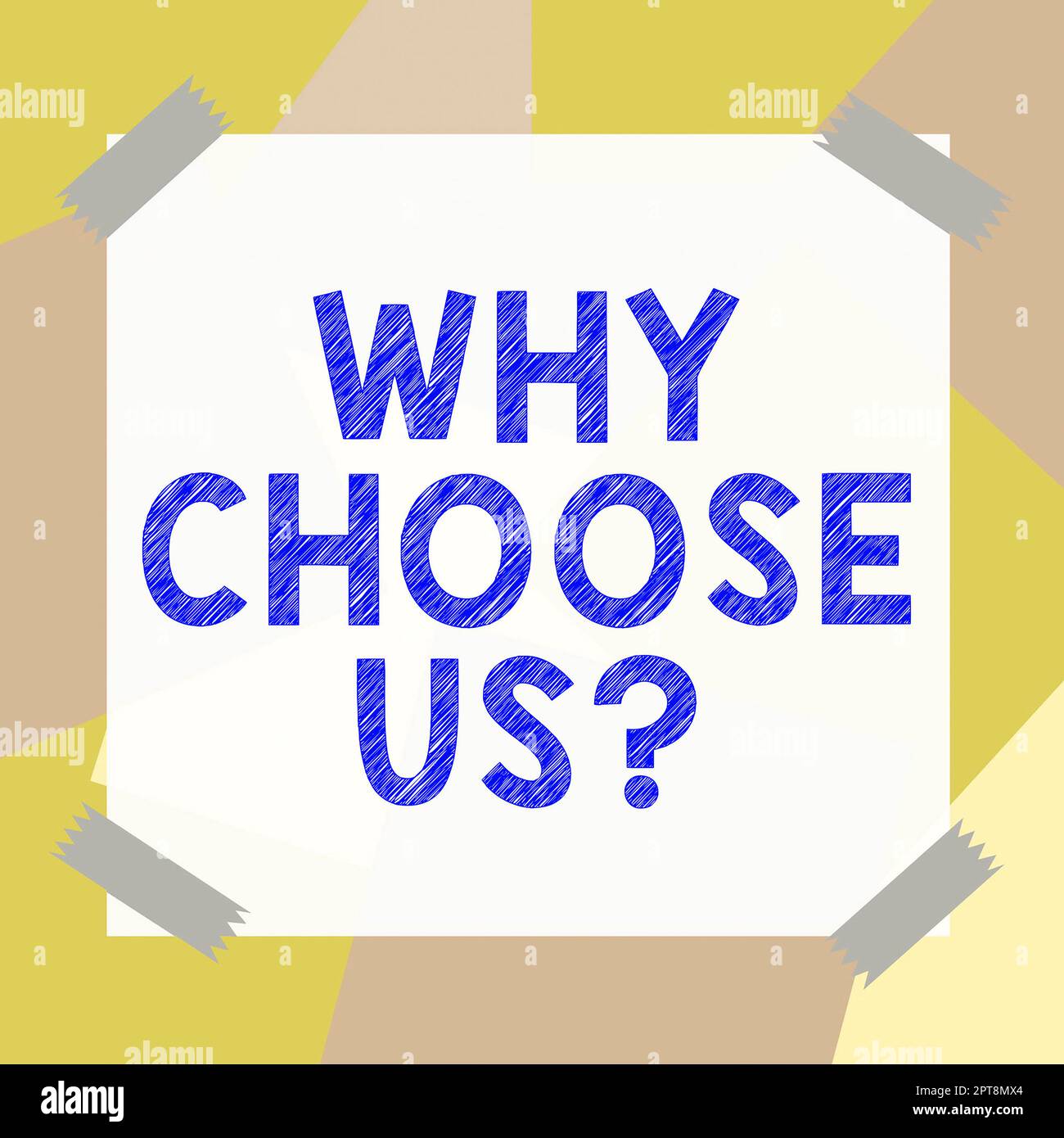 Inspiration showing sign Why Choose Us Question, Word Written on ...