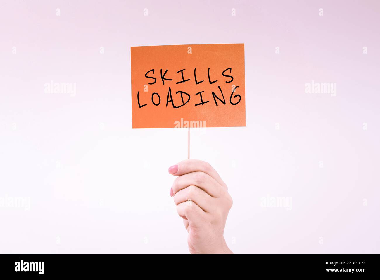 Sign displaying Skills Loading, Conceptual photo points out the degree ...