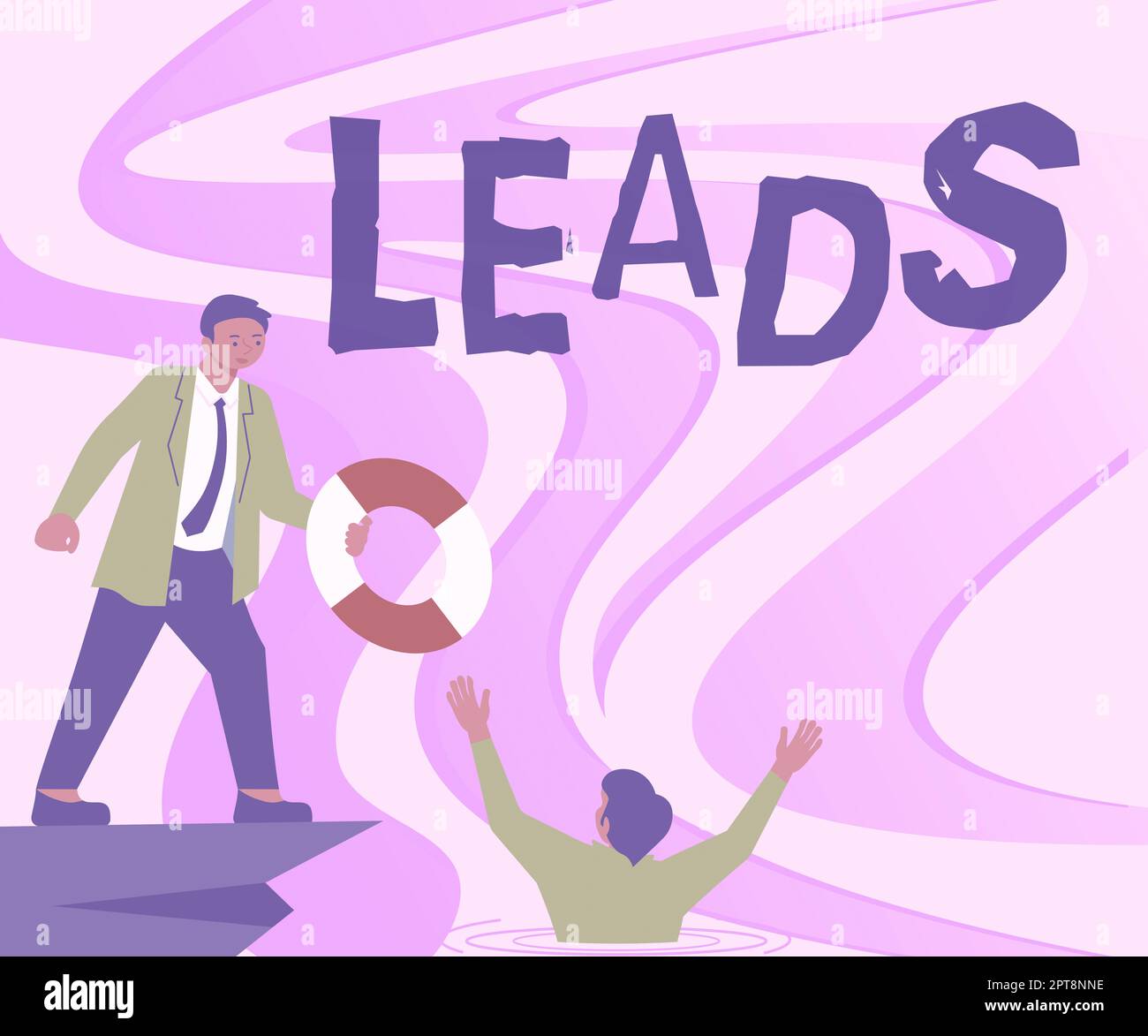 Text caption presenting Leads, Concept meaning demographic information ... Text caption presenting Leads, Concept meaning demographic information ...