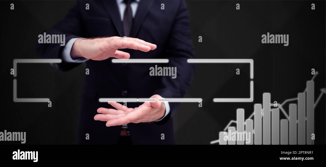 Business Man Presenting New Futuristic Technologies Stock Photo - Alamy