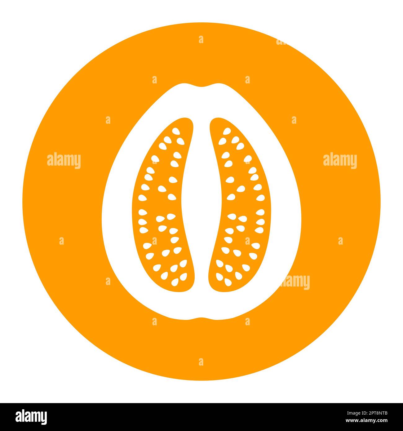 Guava tropical fruit vector glyph icon. Graph symbol for food and ...