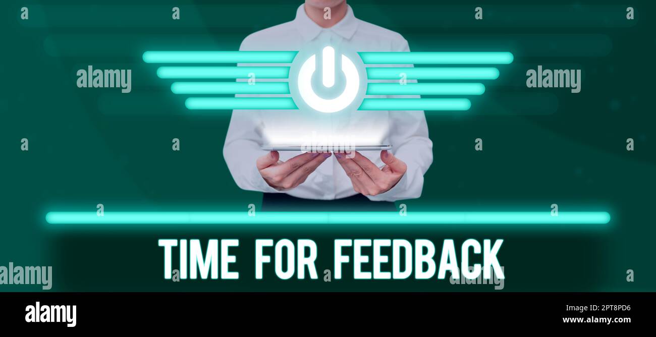 Hand writing sign Time For Feedback, Internet Concept information about ...