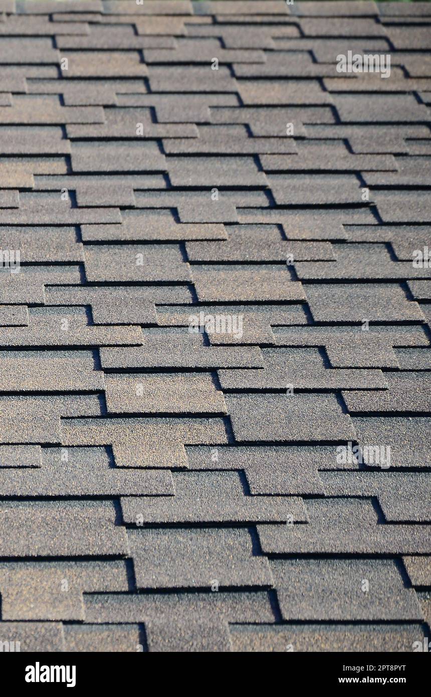 Roof black bitumen shingles pattern hi-res stock photography and images ...