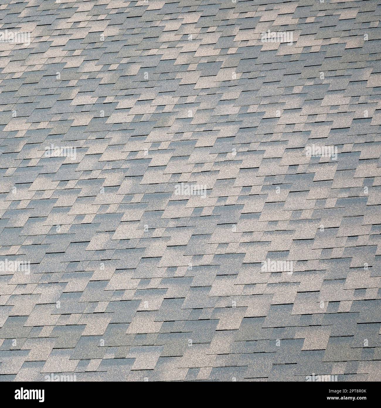 Flexible shingles of bitumen roofing surface. Background mosaic texture ...