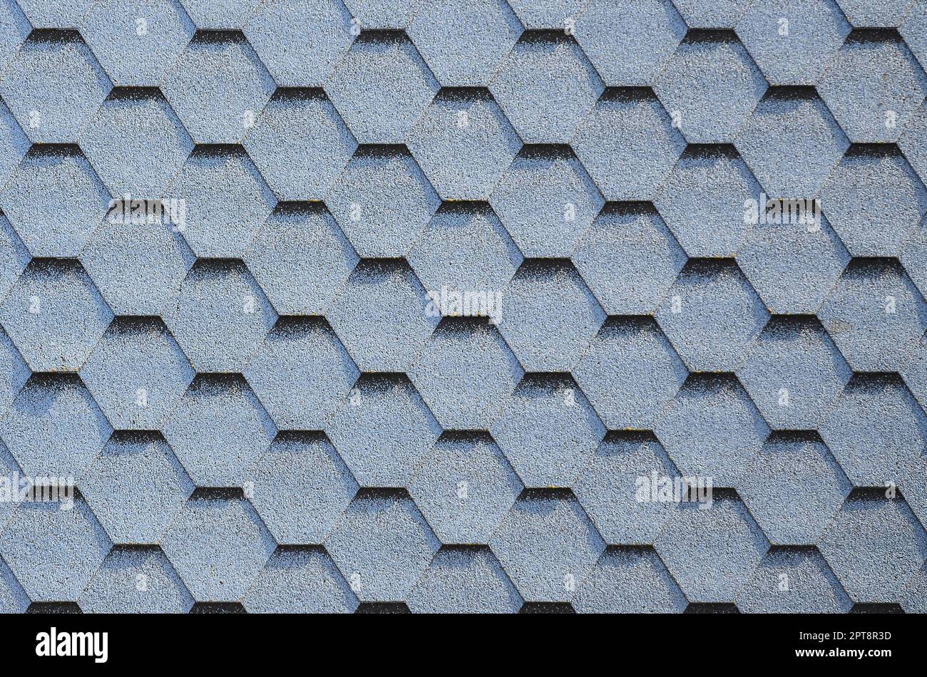 Modern roofing and decoration of chimneys. Flexible bitumen or slate ...