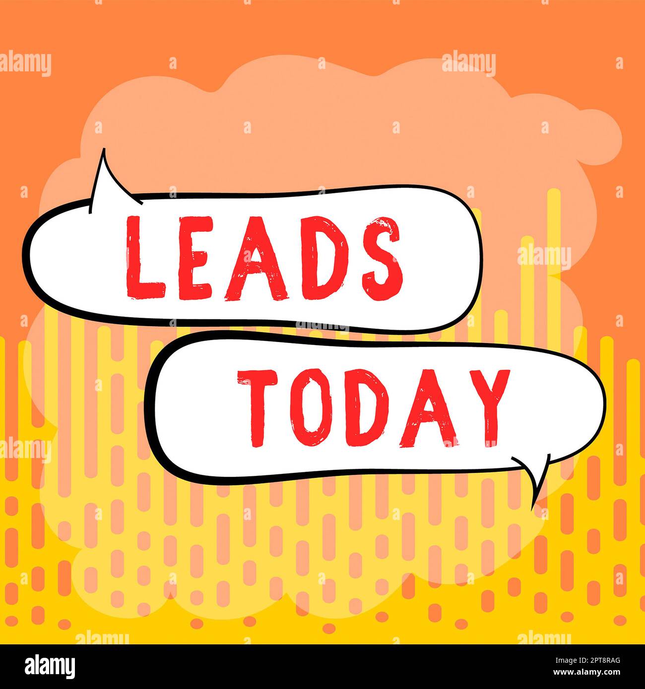 Sign displaying Leads, Word Written on demographic information of ...