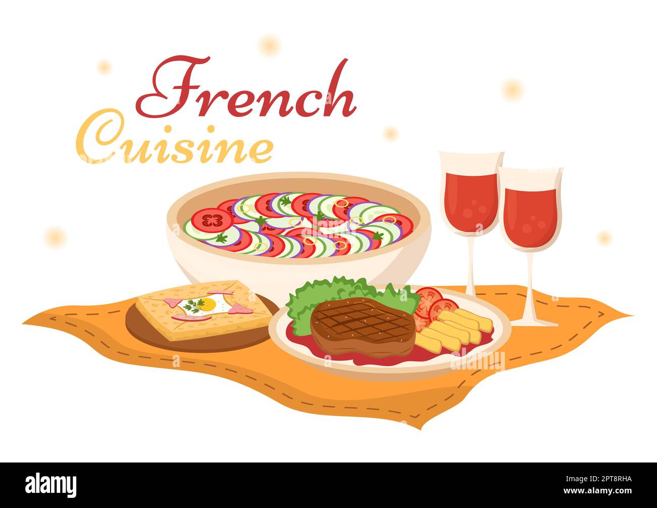 French Cuisine Restaurant with Various Traditional or National Food ...