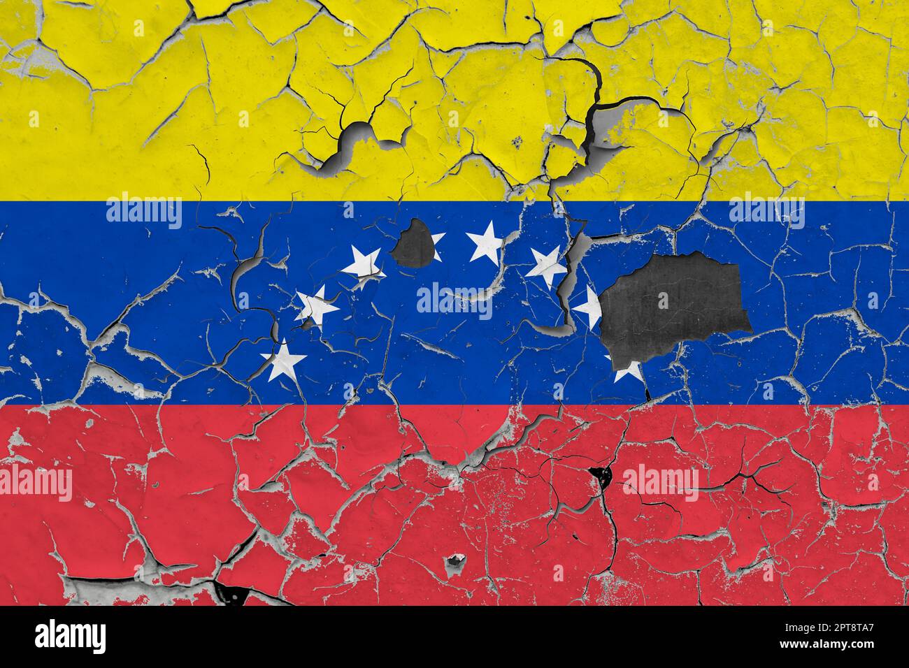 3D Flag of Venezuela on an old stone wall background Stock Photo - Alamy