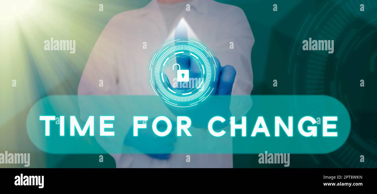 Conceptual display Time For Change, Business idea take action new ...