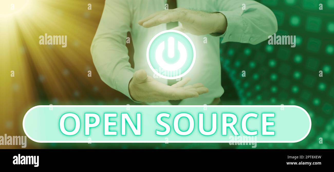 Handwriting Text Open Source Word Written On Contains The Source Code That Can Be Modified And