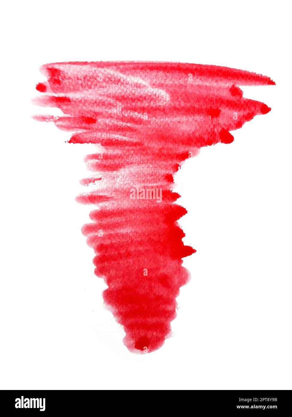 Abstract watercolor hand paint texture, isolated on white background ...