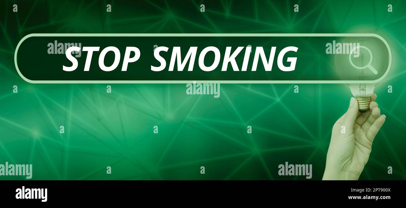 Conceptual display Stop Smoking, Internet Concept narrative style of ...