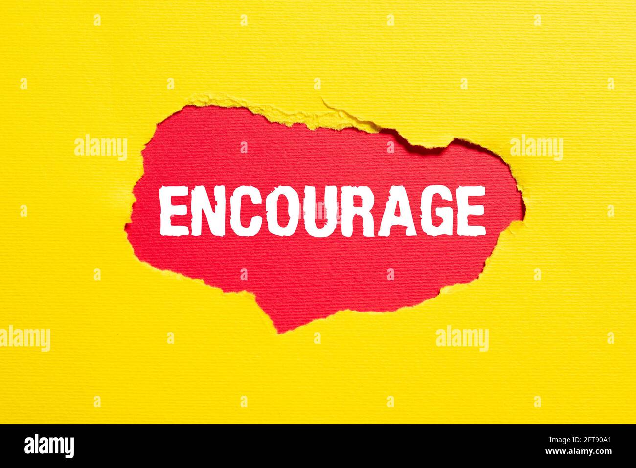 Handwriting text Encourage, Word for to inspire with courage, spirit ...