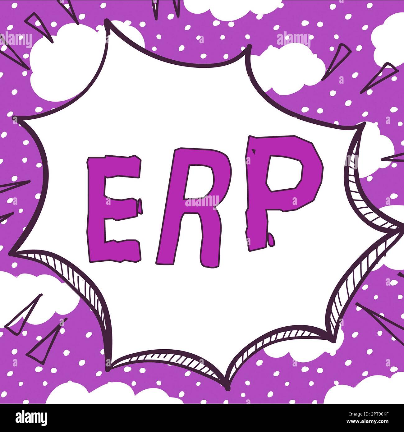 Text caption presenting Erp, Business overview enterprise resource planning centralized database ...