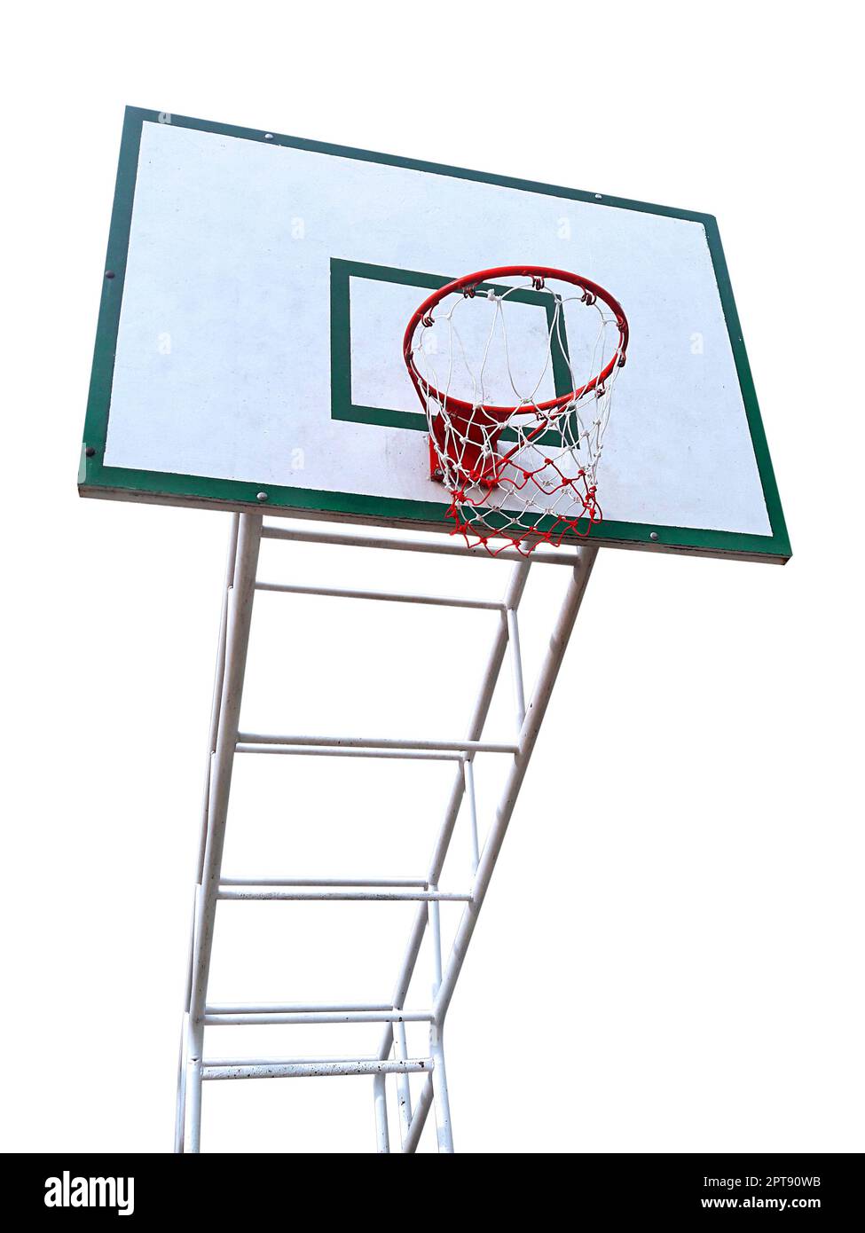Basketball hoop isolated on white background Stock Photo - Alamy