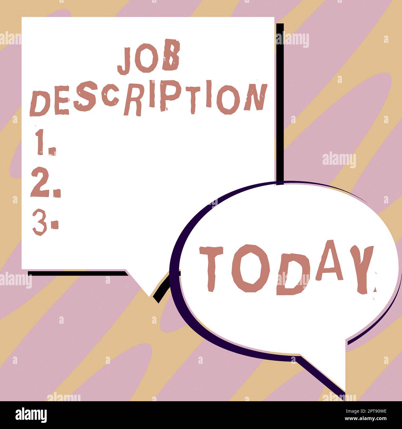 Hand writing sign Job Description, Business showcase written narrative ...