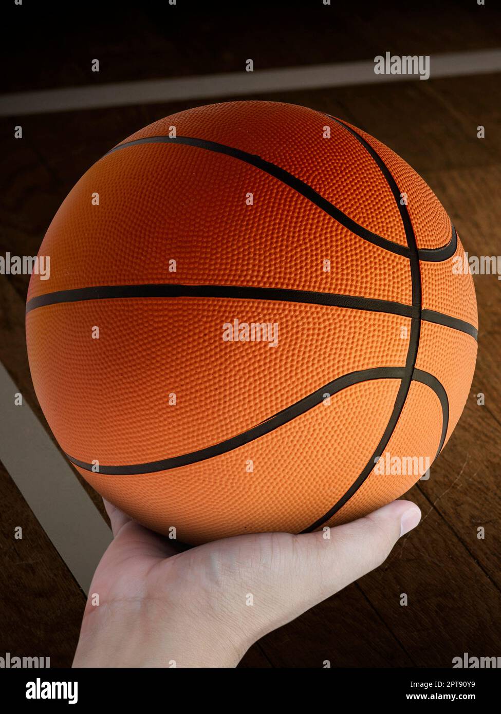Man hand dribbling ball hi-res stock photography and images - Alamy