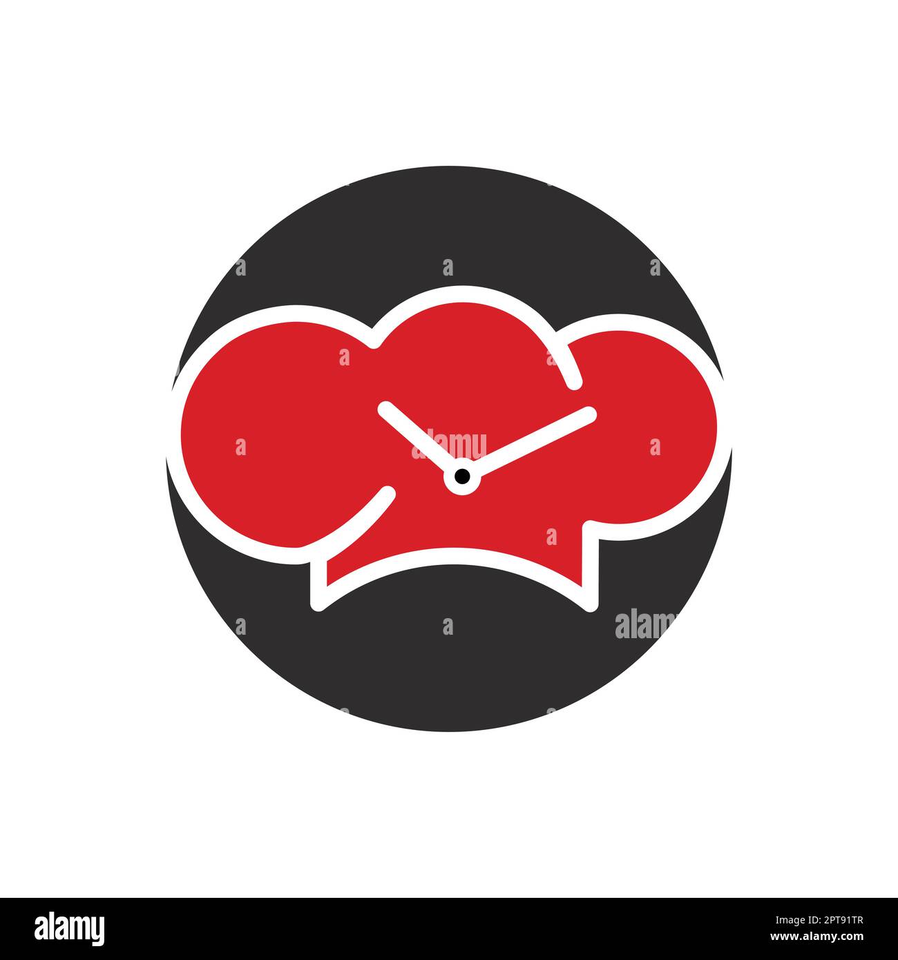 Cooking time vector logo design. Food time logo. Alarm clock and Cook ...