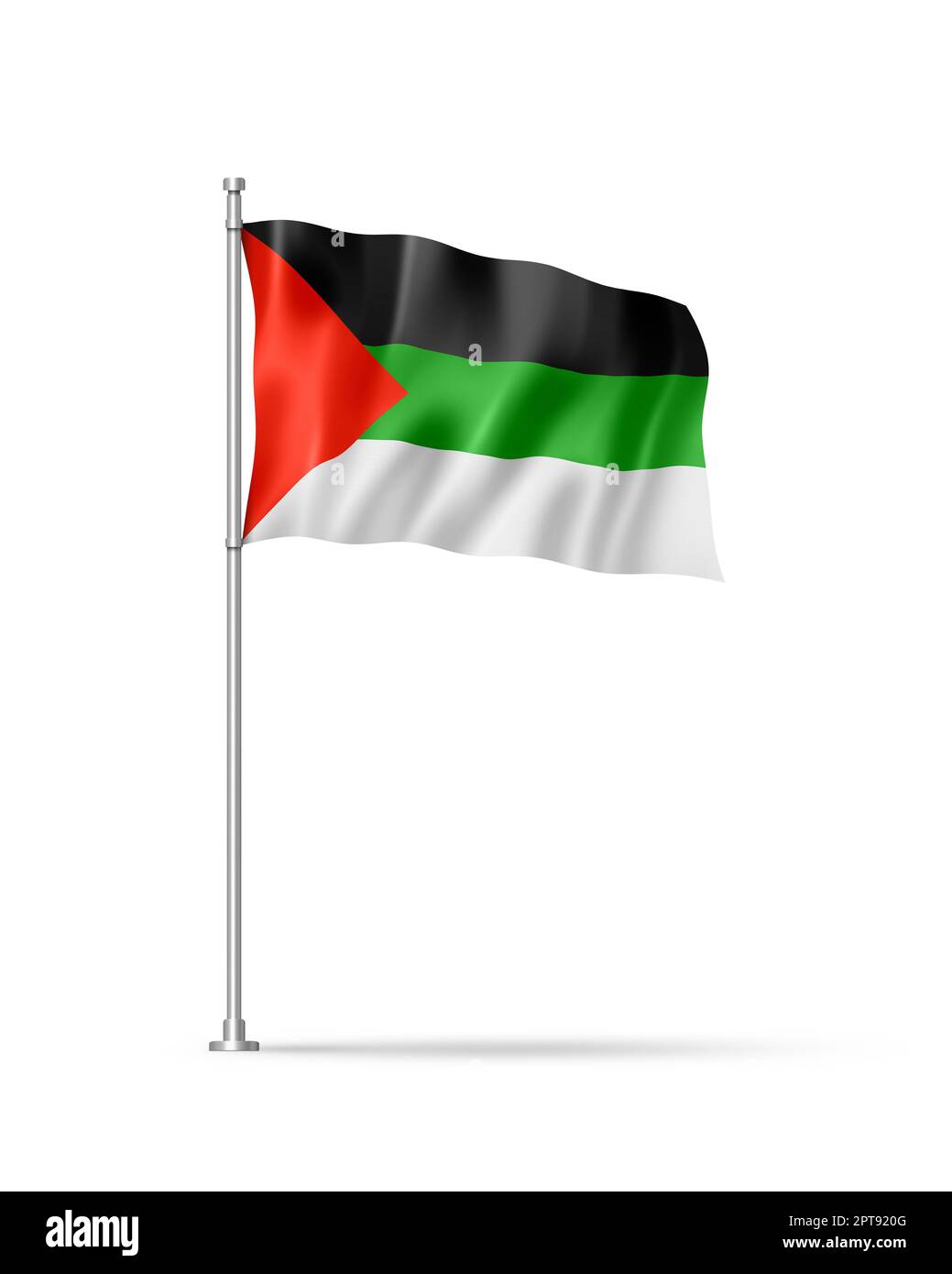 Arabic langage flag, 3D illustration, isolated on white Stock Photo - Alamy