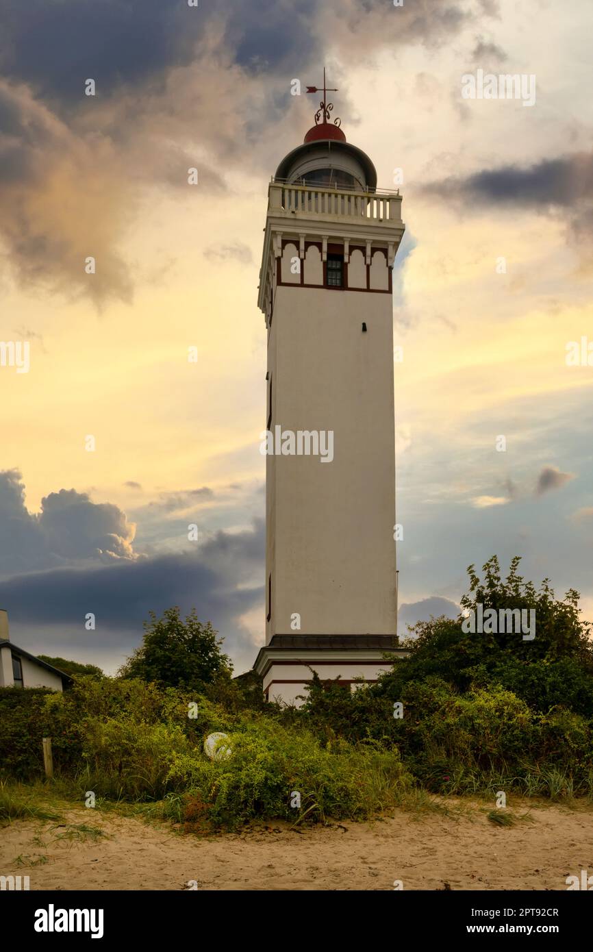 Strib Fyr a lighthouse in Denmark Stock Photo - Alamy