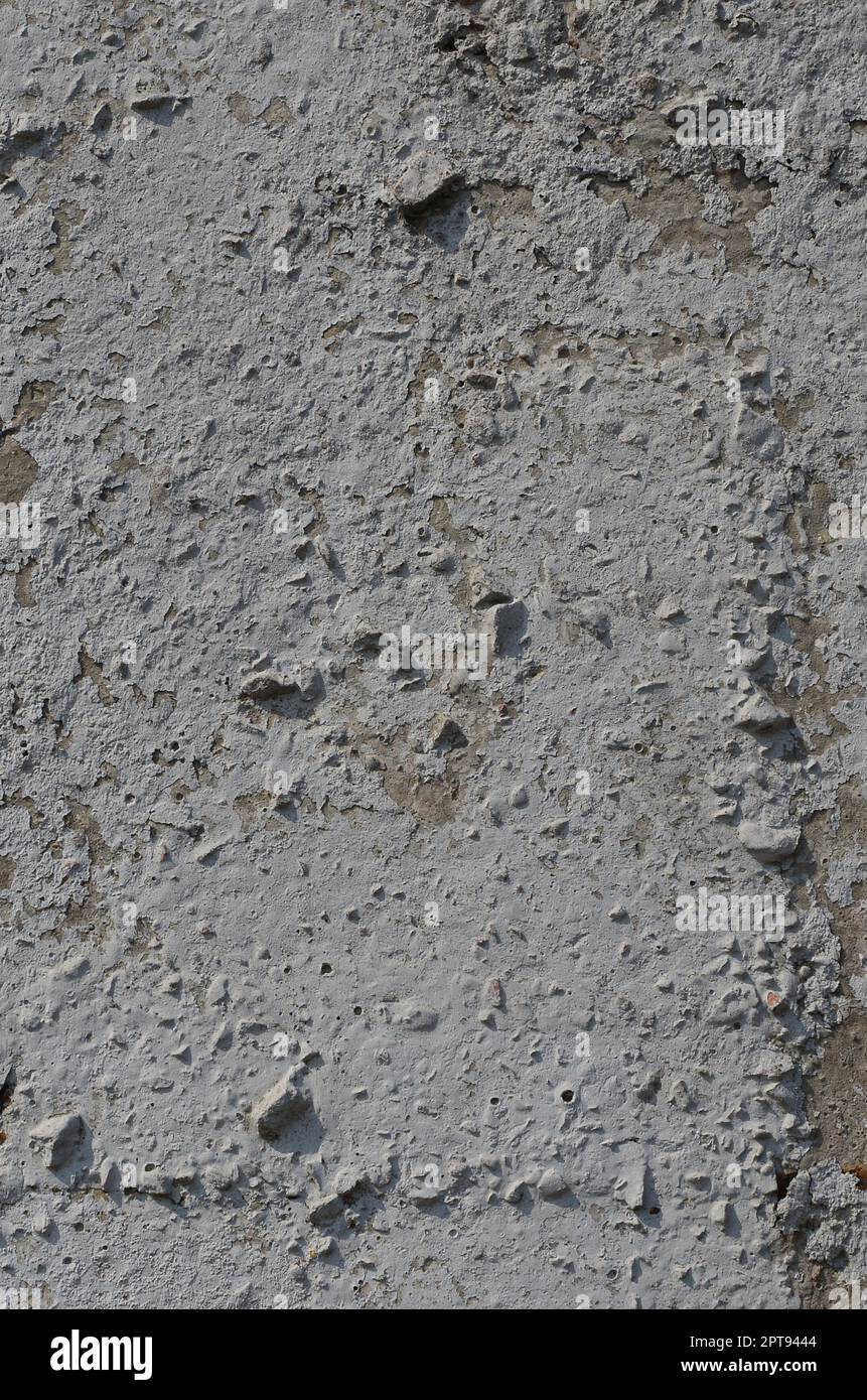 Texture of the old embossed concrete wall in gray color. Background ...