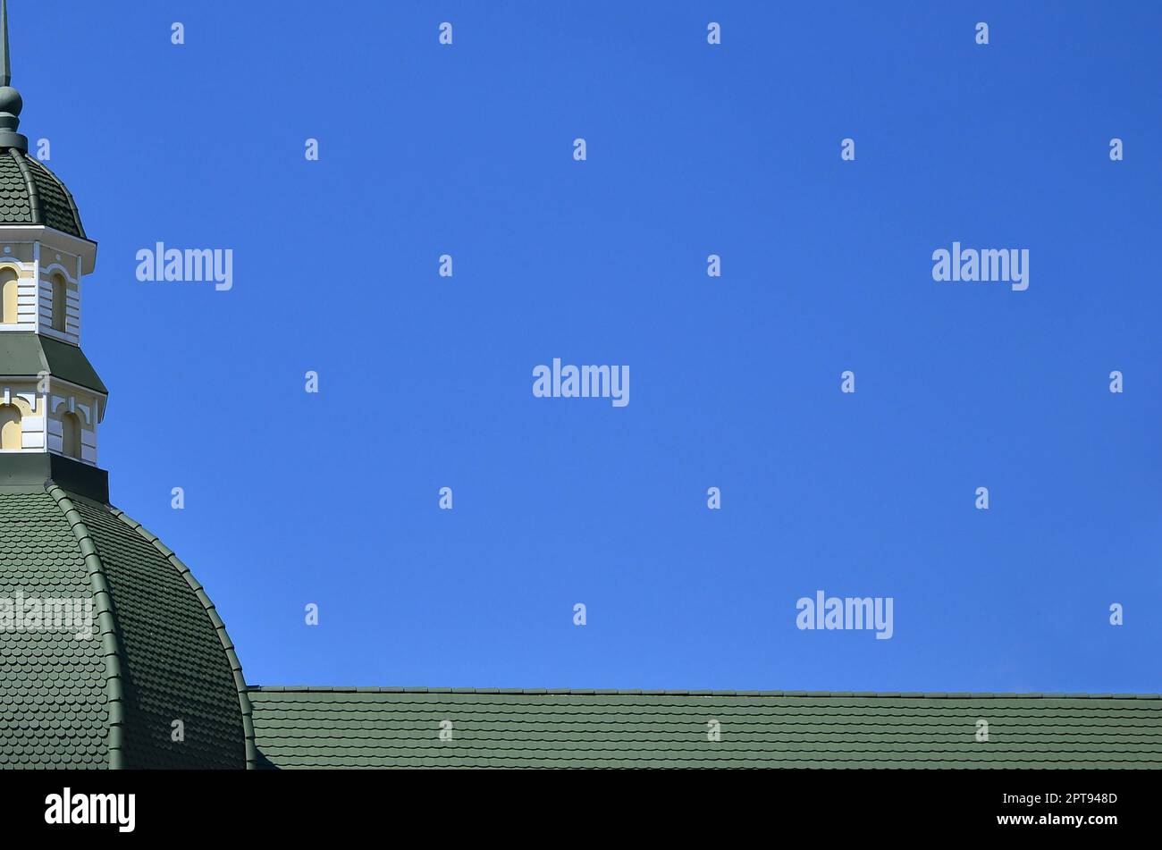 Completed perfect high-quality roofing work from metal roofing. The ...