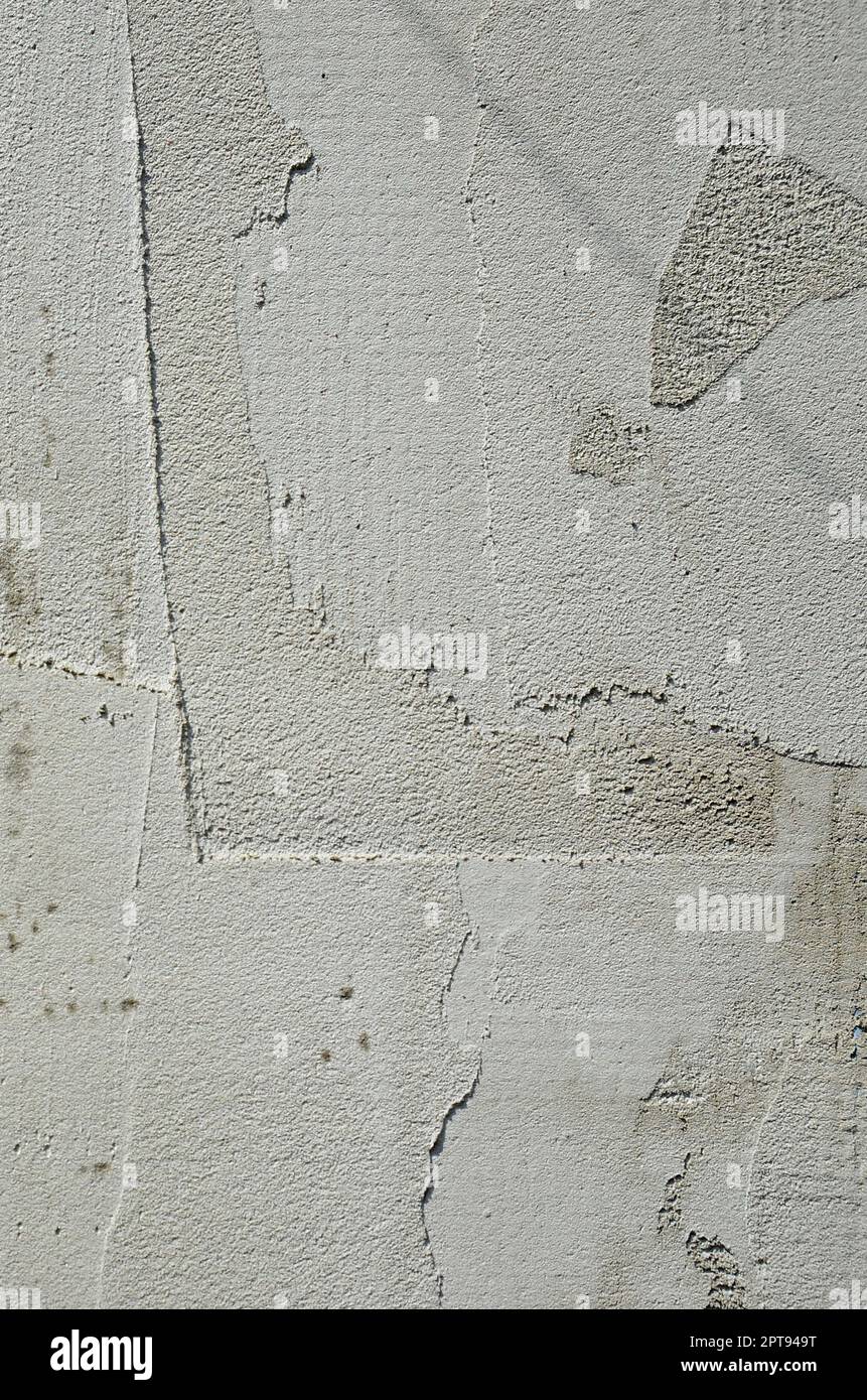 The texture of the wall, covered with gray foam polystyrene plates ...