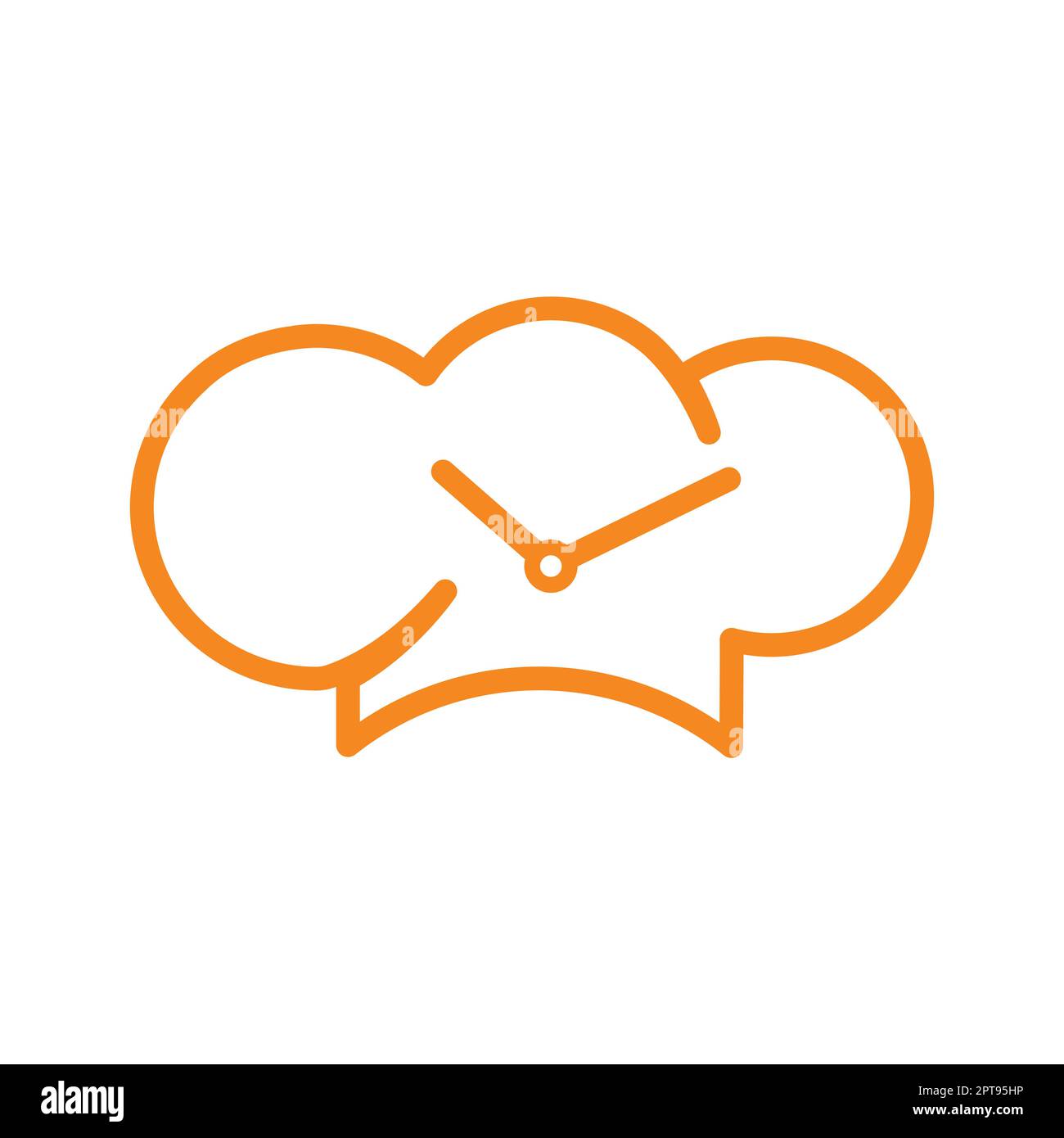 Cooking time vector logo design. Food time logo. Alarm clock and Cook ...