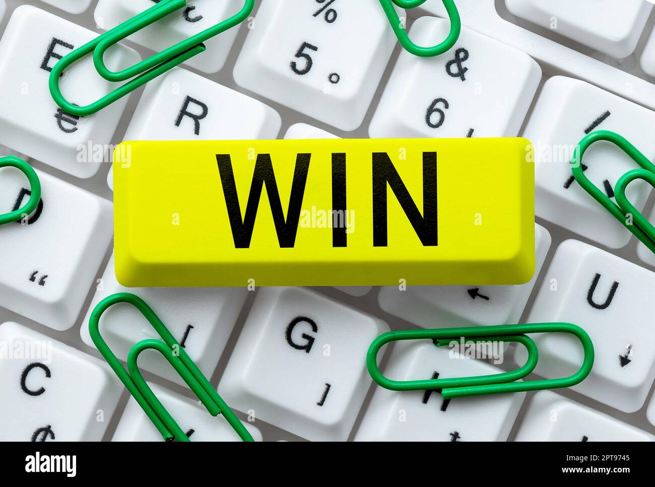 Text showing inspiration Win, Business concept achieving victory in a ...