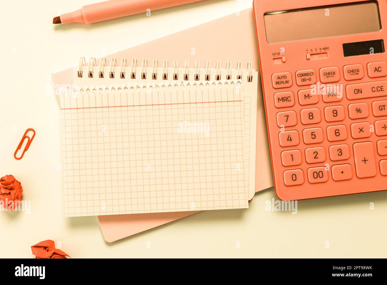 Multiple Assorted Collection Office Stationery Photo Placed Over Table ...