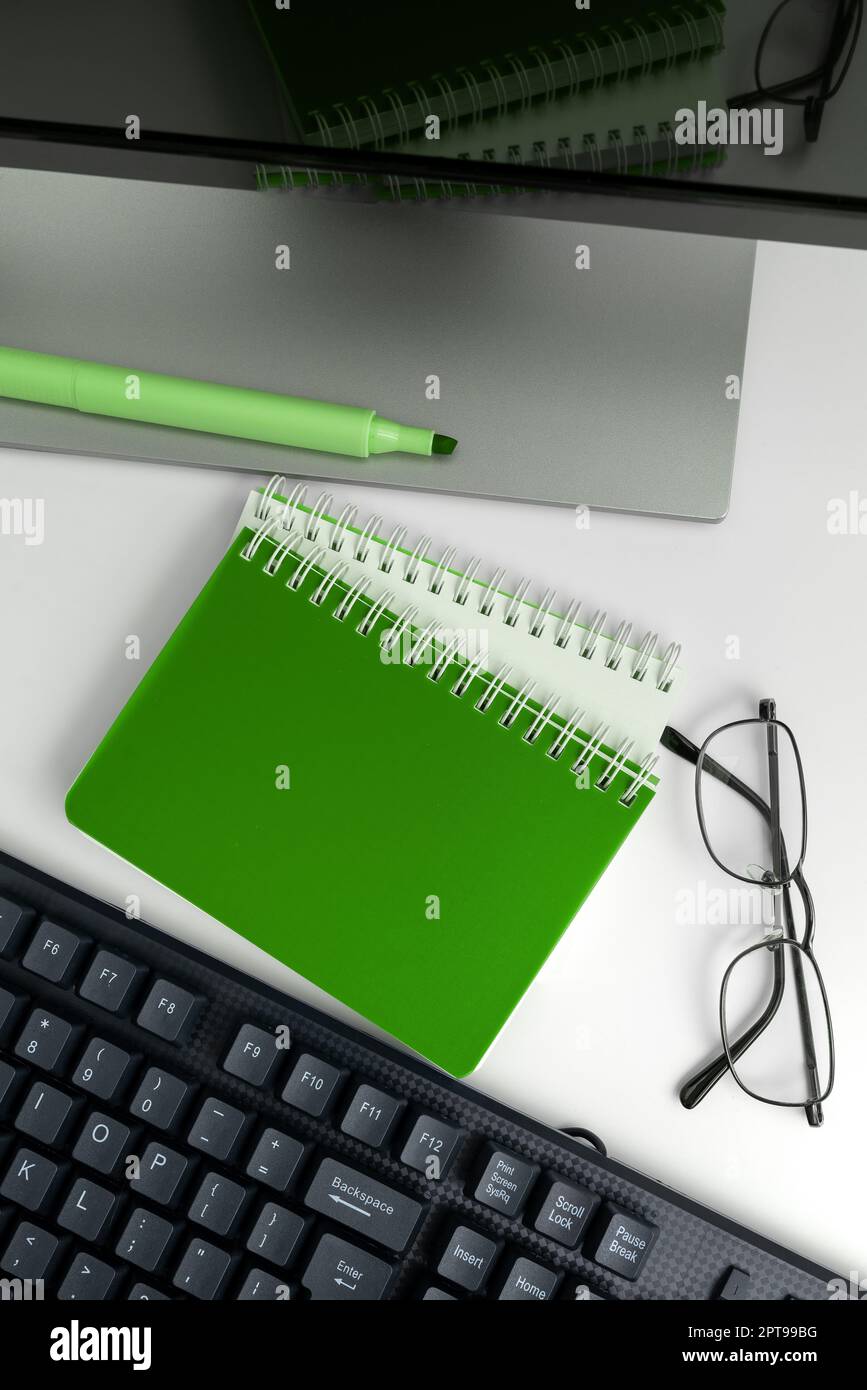 Multiple Assorted Collection Office Stationery Photo Placed Over Table ...