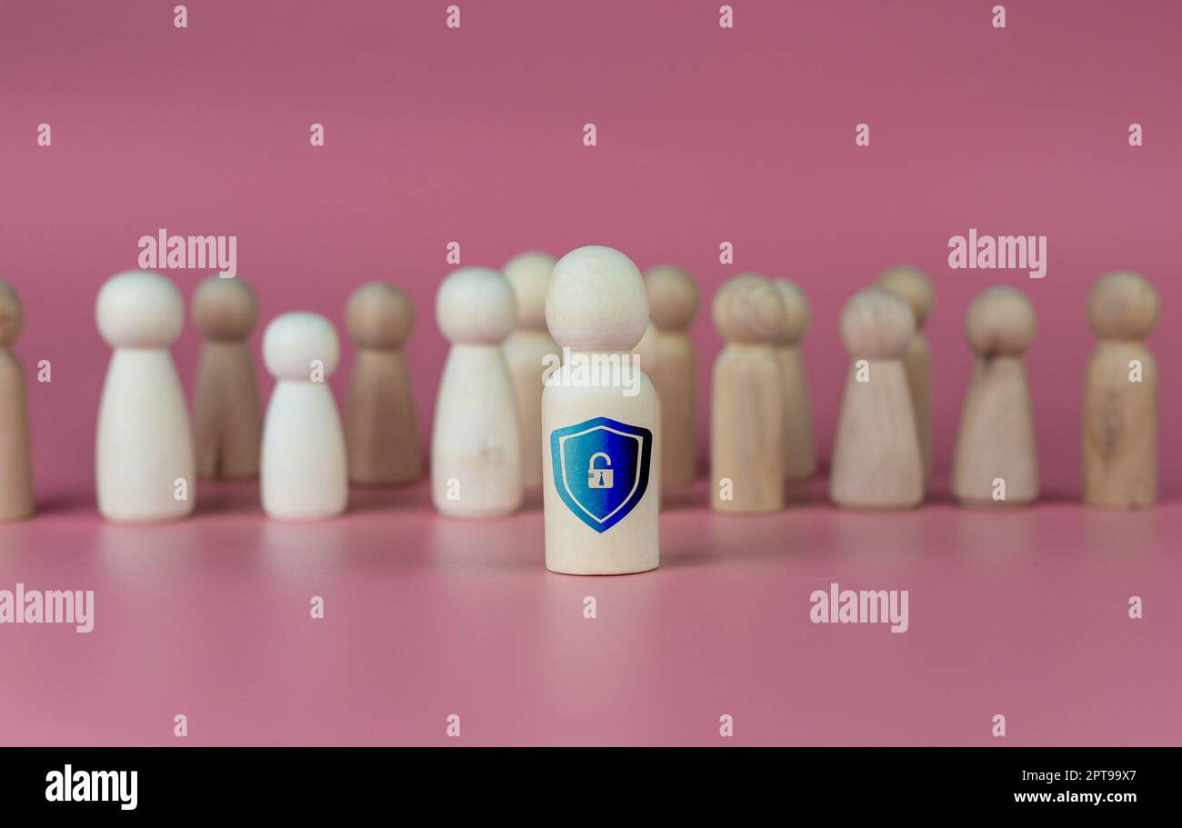 The leader protects his team with a defensive stance. Life insurance ...